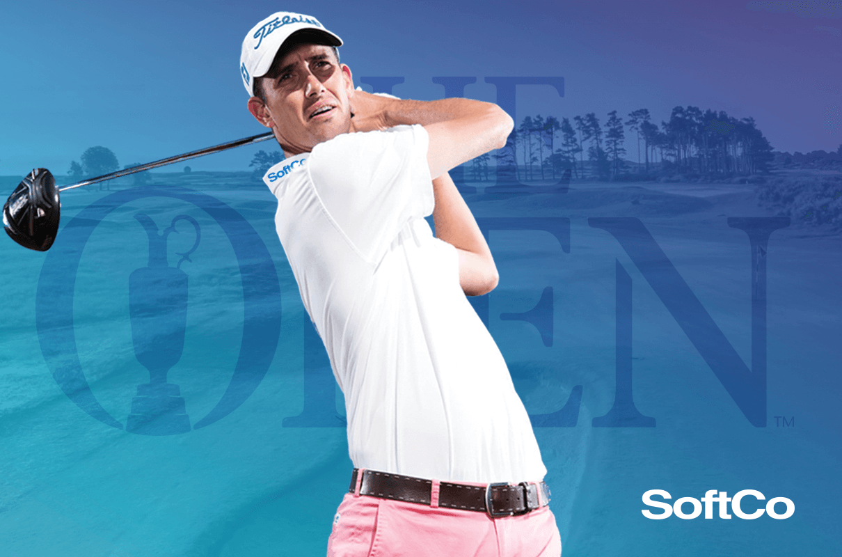 Chesson Hadley prepares to tee up at the Open | SoftCo