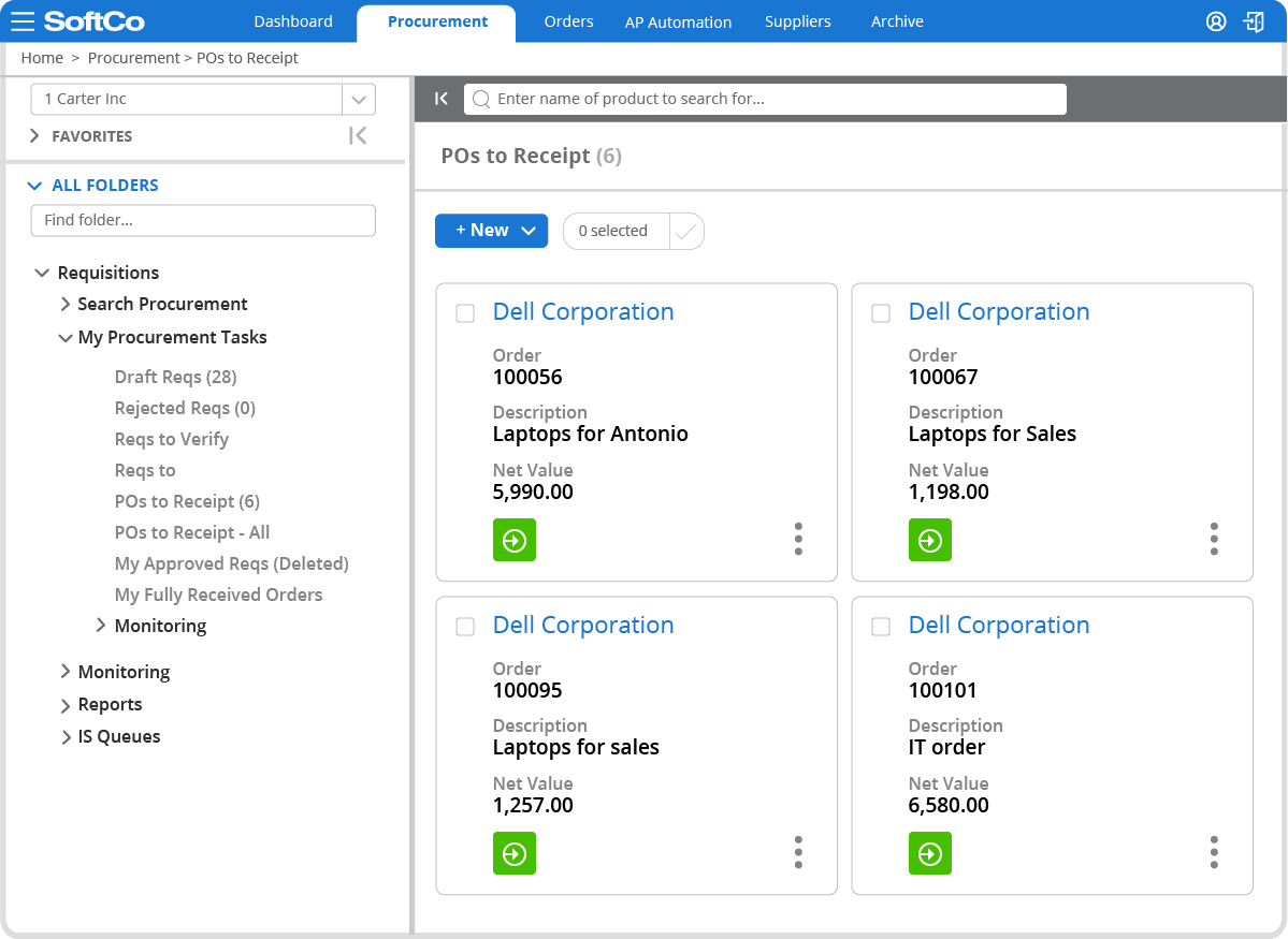 eProcurement Software Solutions | eProcurement System - SoftCo