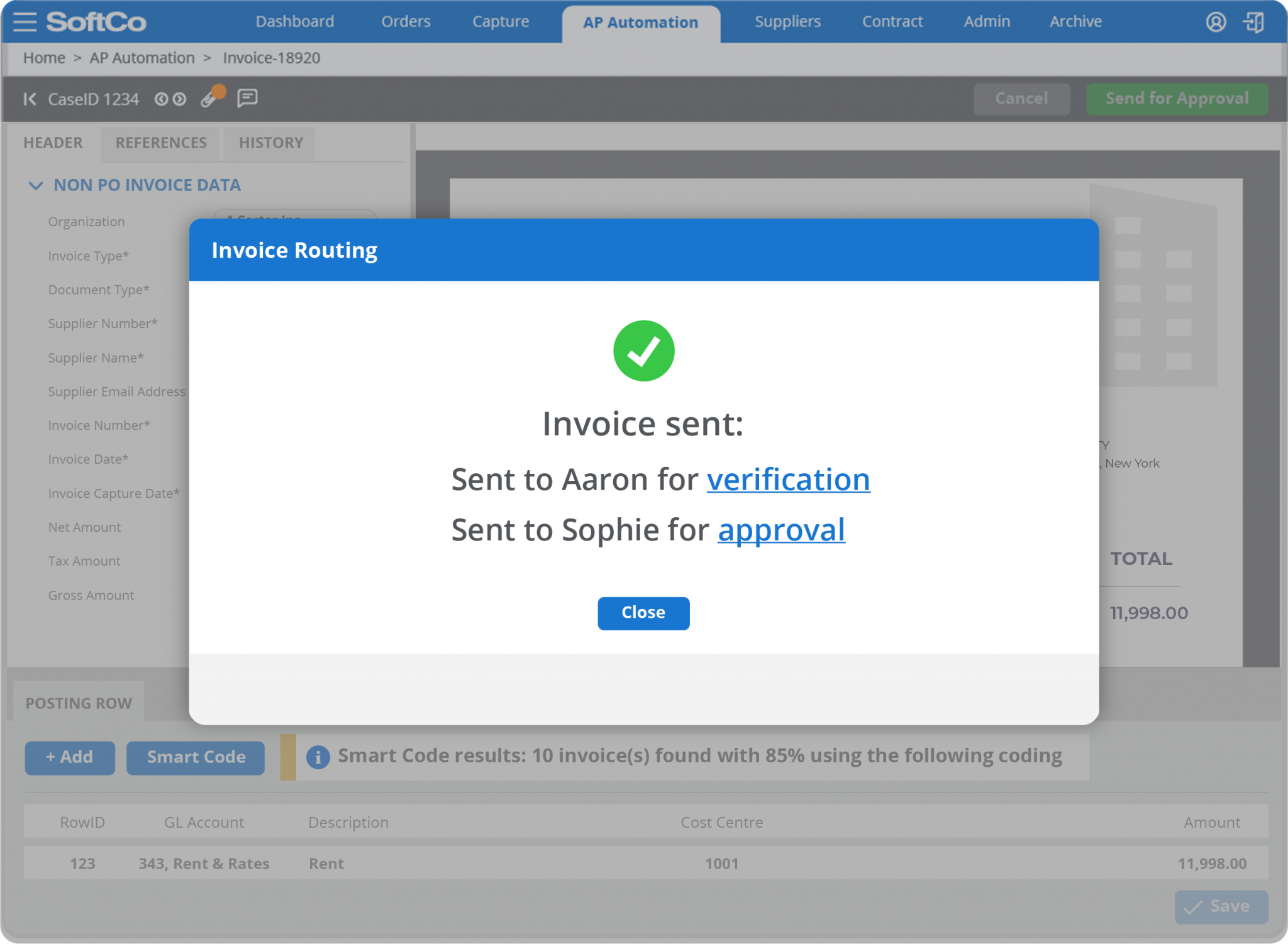 SoftCo Platform | AI-Powered P2P | Invoice & AP Automation