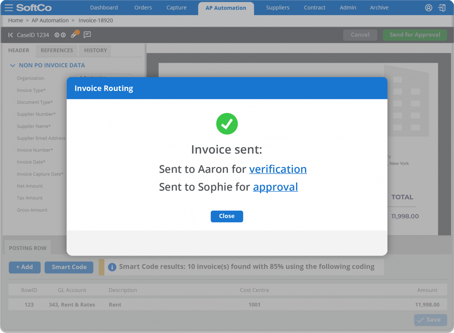 SoftCo Platform | AI-Powered P2P | Invoice & AP Automation